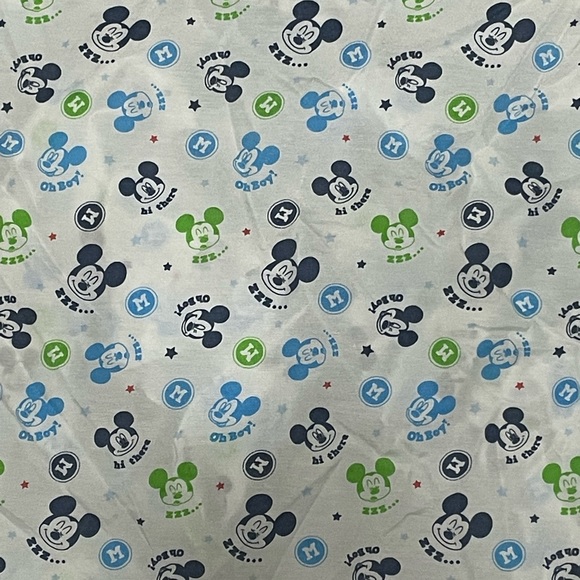 Disney | Bedding | Disney Baby Mickey Mouse Blue Green Oh Boy Zzz ...